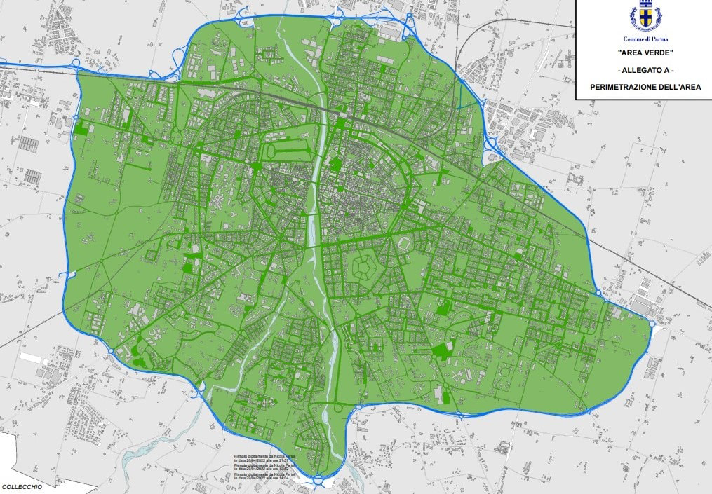 Zone Traffico Limitato Parma Mappa